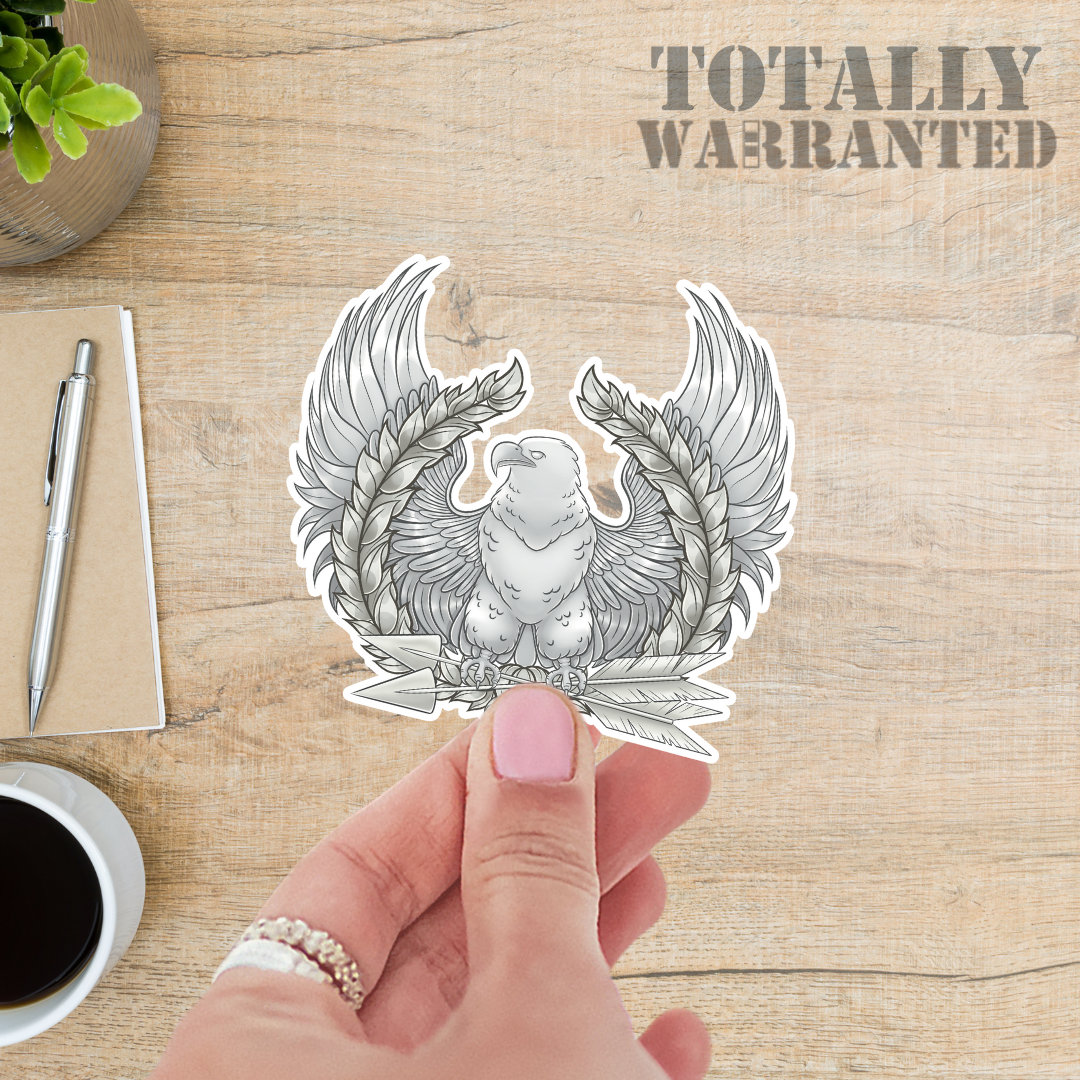 Eagle Rising Sticker, Warrant Officer Sticker, Eagle Rising Laptop ...