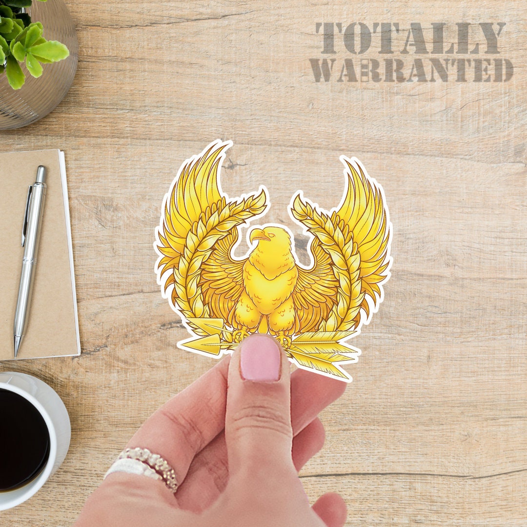 Eagle Rising Sticker, Warrant Officer Sticker, Eagle Rising Laptop Decal, Army Warrant Officer ...