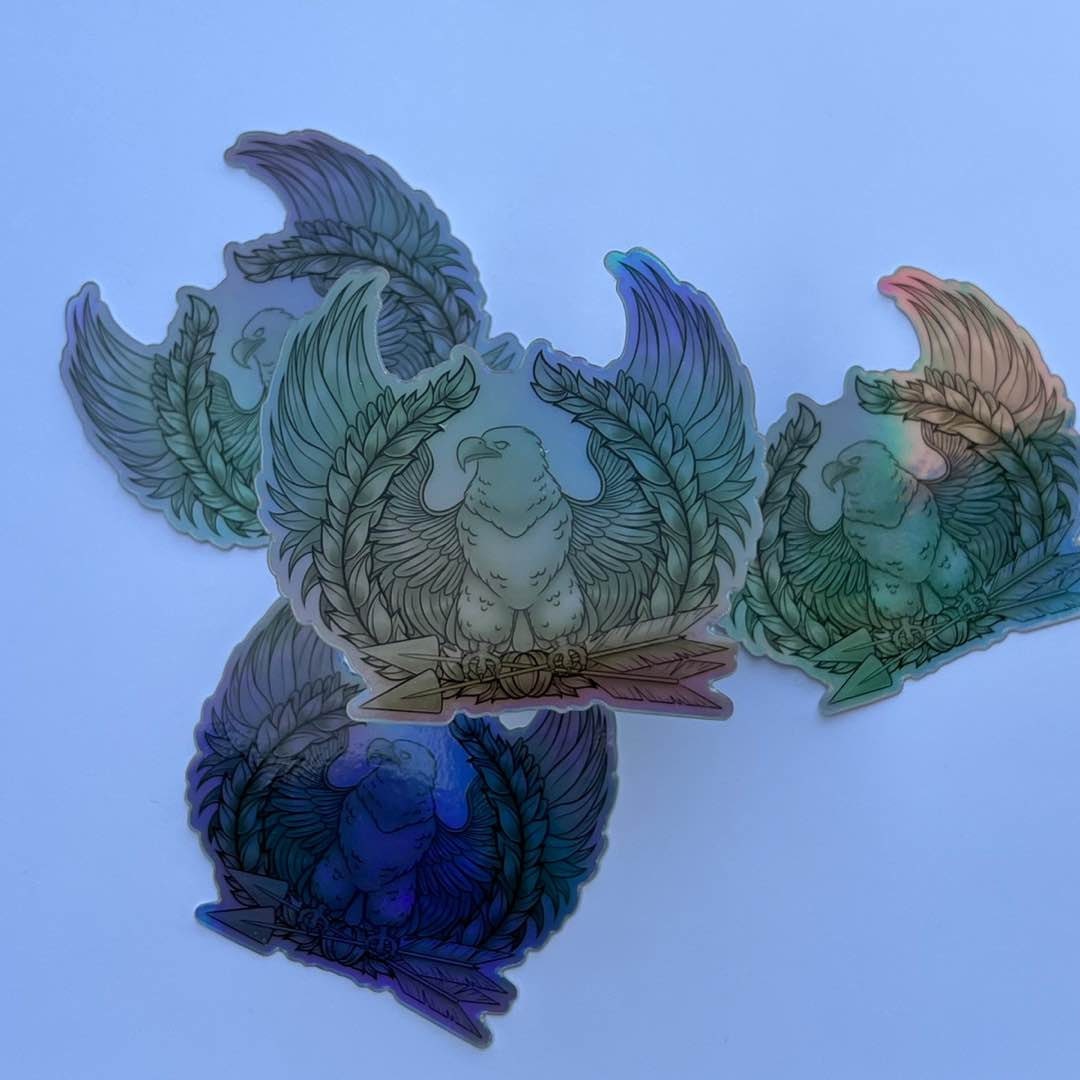 Eagle Rising Sticker, Warrant Officer Sticker, Eagle Rising Laptop ...