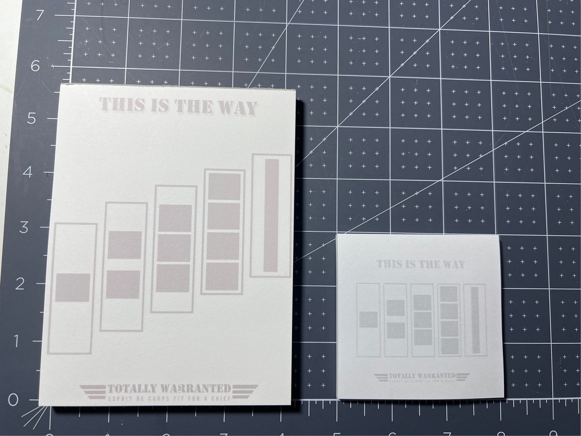 WO Rank Logo Stationery Set, Officer Rank Notebook, Chief Post Its ...