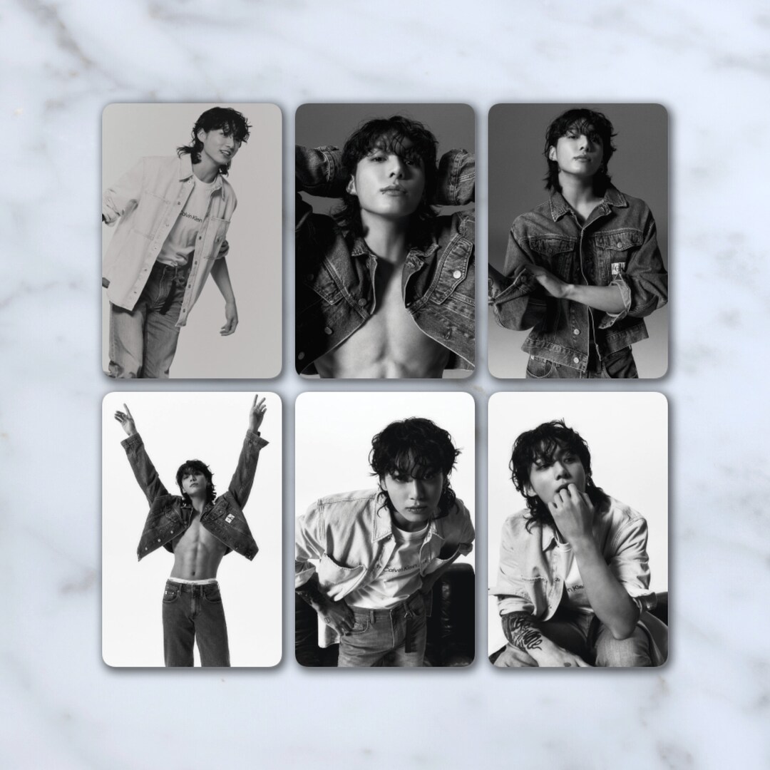BTS Jungkook CALVIN KLEIN Premium Photocards / K-Pop Collection ...