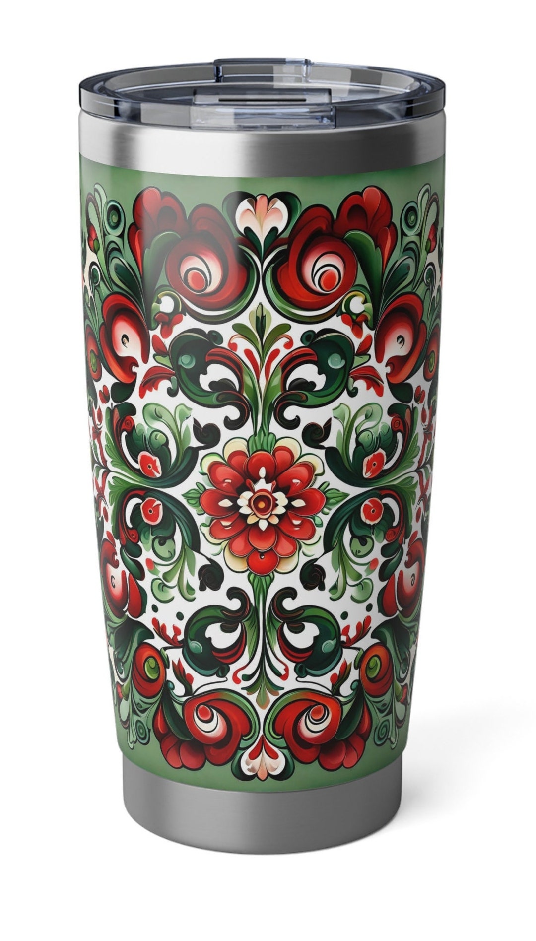 Elegant Rosemaling Tumbler 20oz Vagabond Design With Valdres Style ...