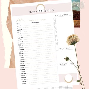 Daily Hourly Time Blocking Planner Printable - Etsy