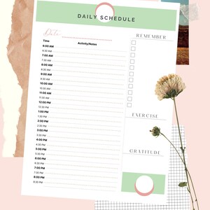 Daily Hourly Time Blocking Planner Printable - Etsy