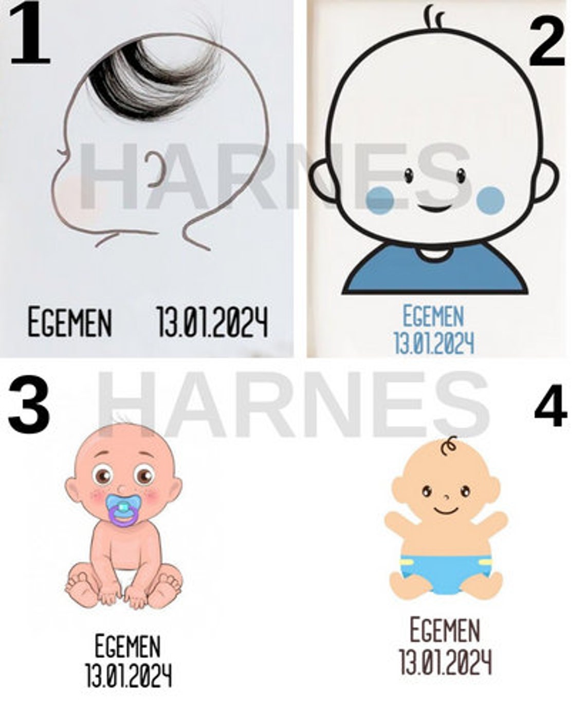 Baby's First Haircut With Bow Custom Baby Gift, First Hair, Baby Room ...