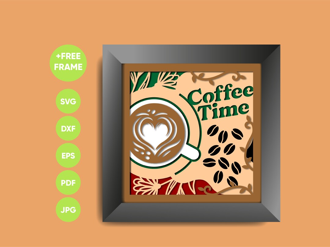 Coffee Shadow Box Svg Shadow Box Svg Coffee Svg Cricut Svg - Etsy Australia