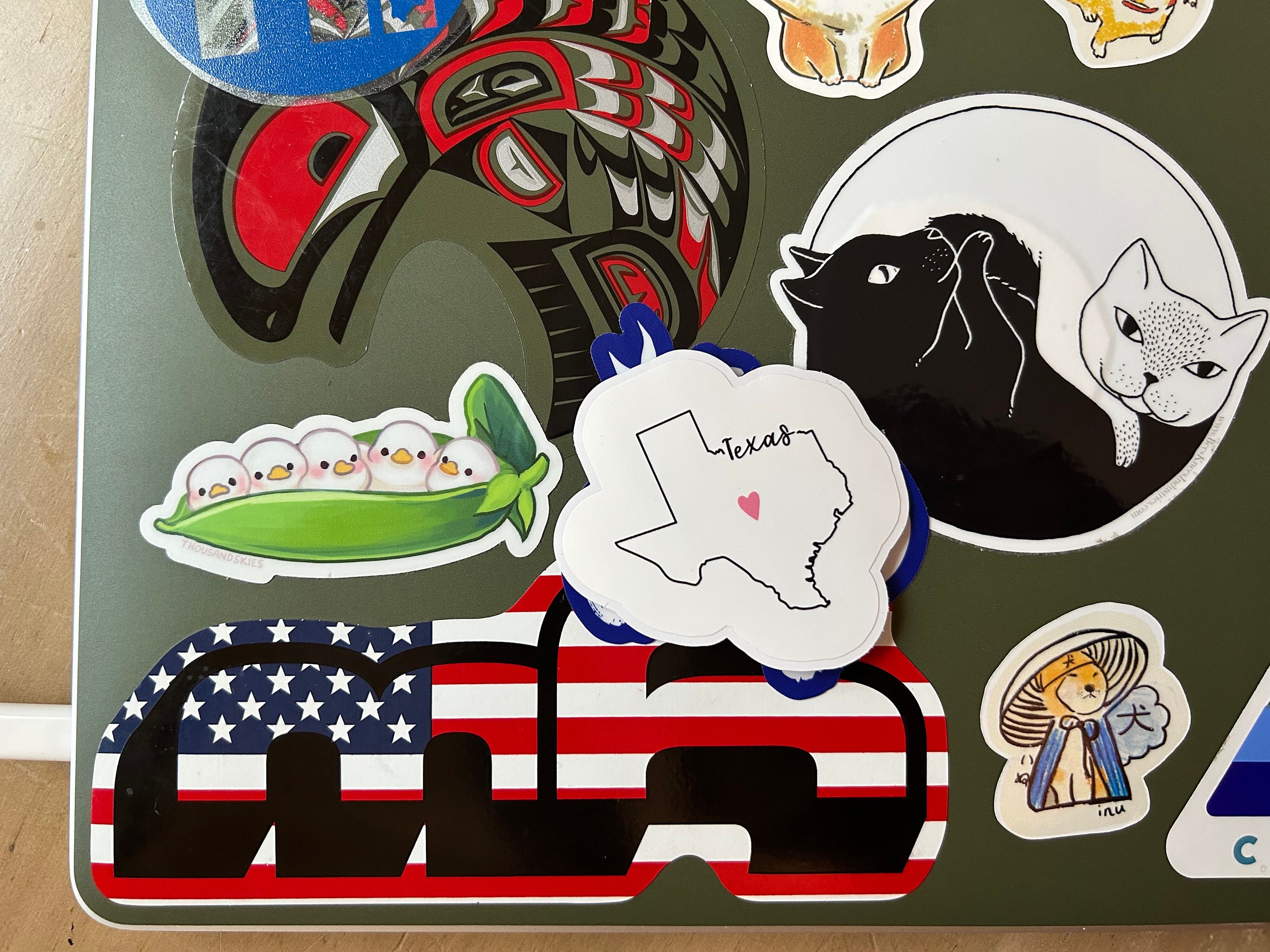 Texas Heart (pack of 3) Sticker Easy Peel (EZ Peel) - Etsy