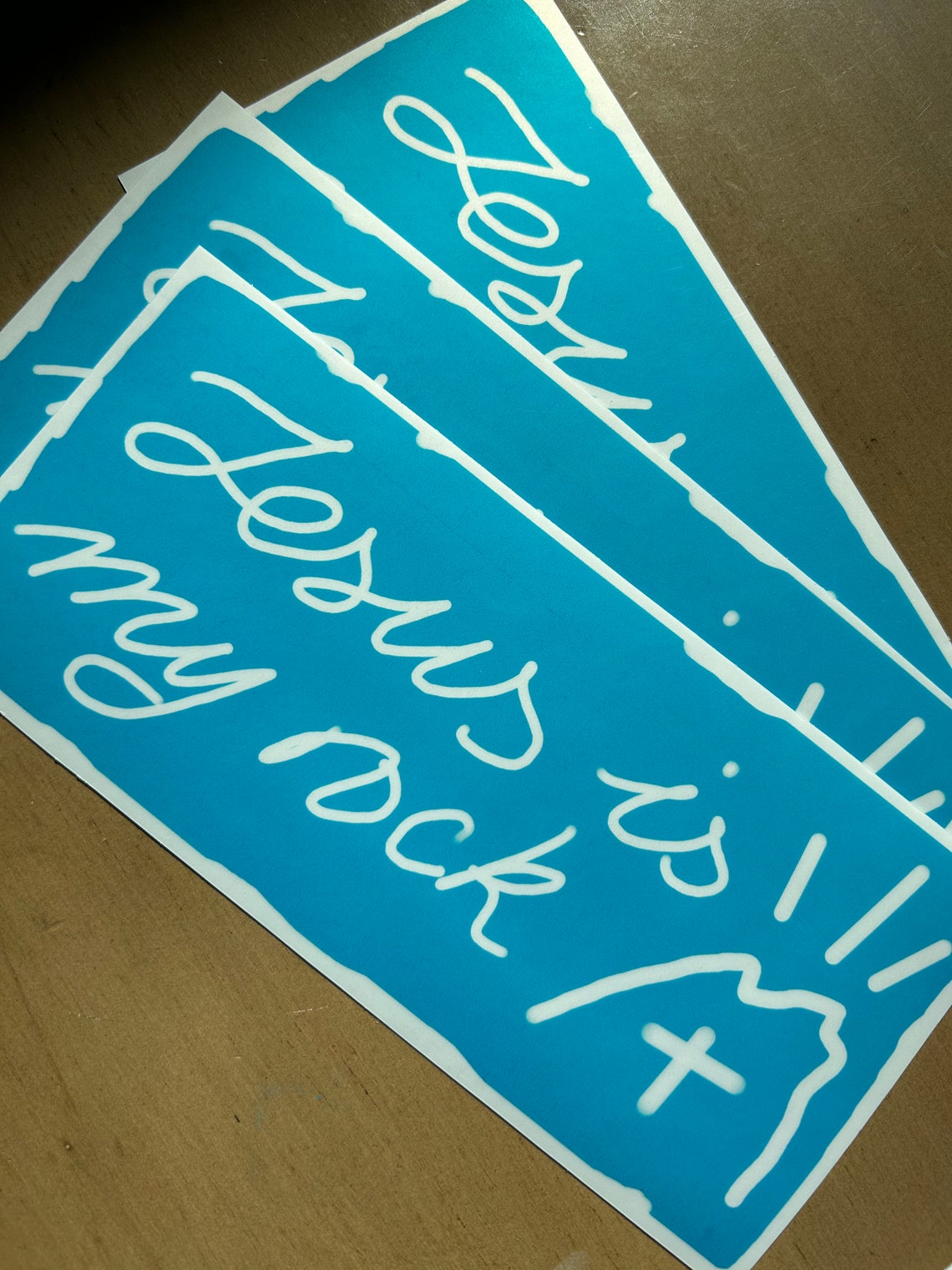 Jesus is My Rock Bumper Sticker Vinyl - Etsy