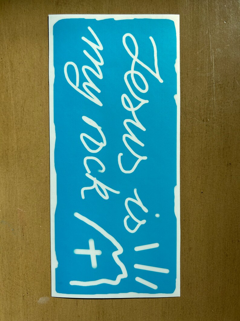 Jesus is My Rock Bumper Sticker Vinyl - Etsy
