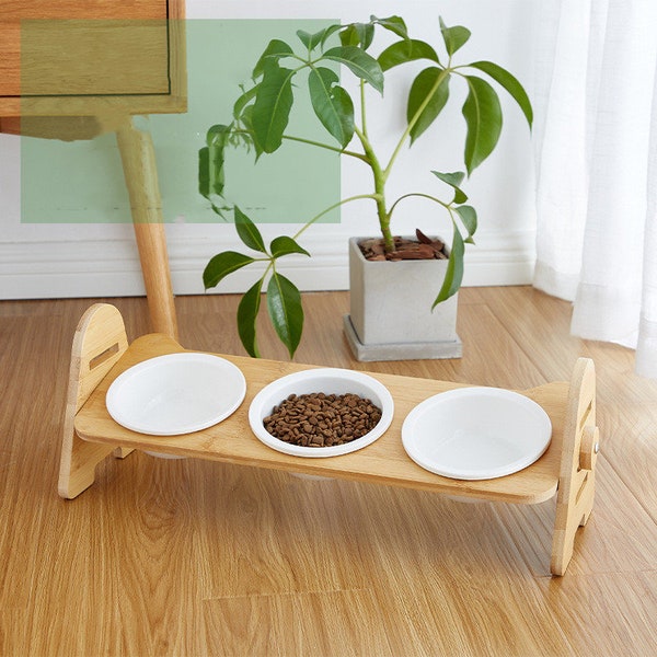 Cat Bowl Stand - Etsy
