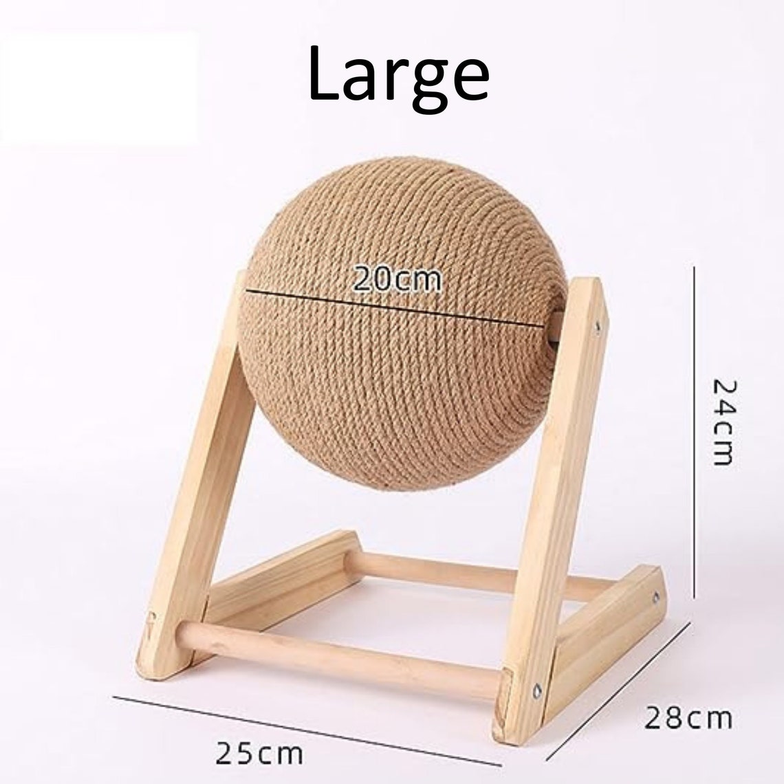 Scratching Ball Toy for Cat With Sisal Rope Cat Scratcher Interactive ...