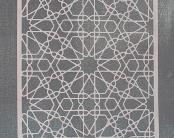 SET of 3 Geometric Art Stencil, Islamic Geometric Art Stencil, Sacred ...