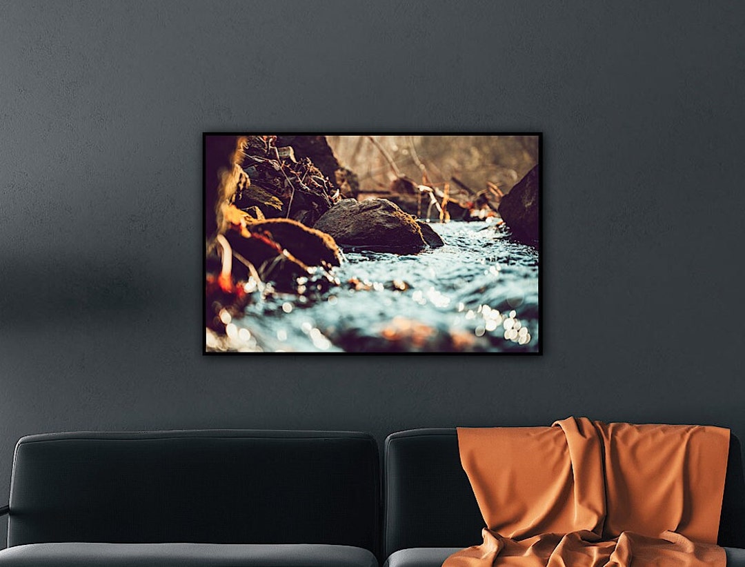 Eternal Flow: Fine Art Photography Forest Stream Print - Quality Framed ...
