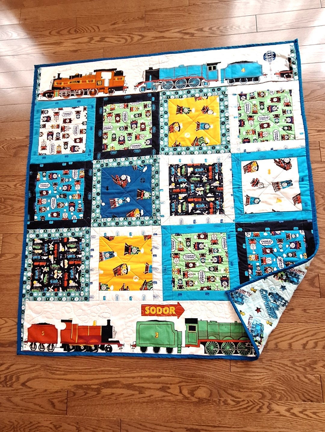 Thomas the Tank Engine Baby Quilt/play Mat Cotton Free Shipping - Etsy