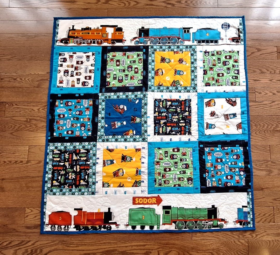 Thomas the Tank Engine Baby Quilt/play Mat Cotton Free Shipping! - Etsy