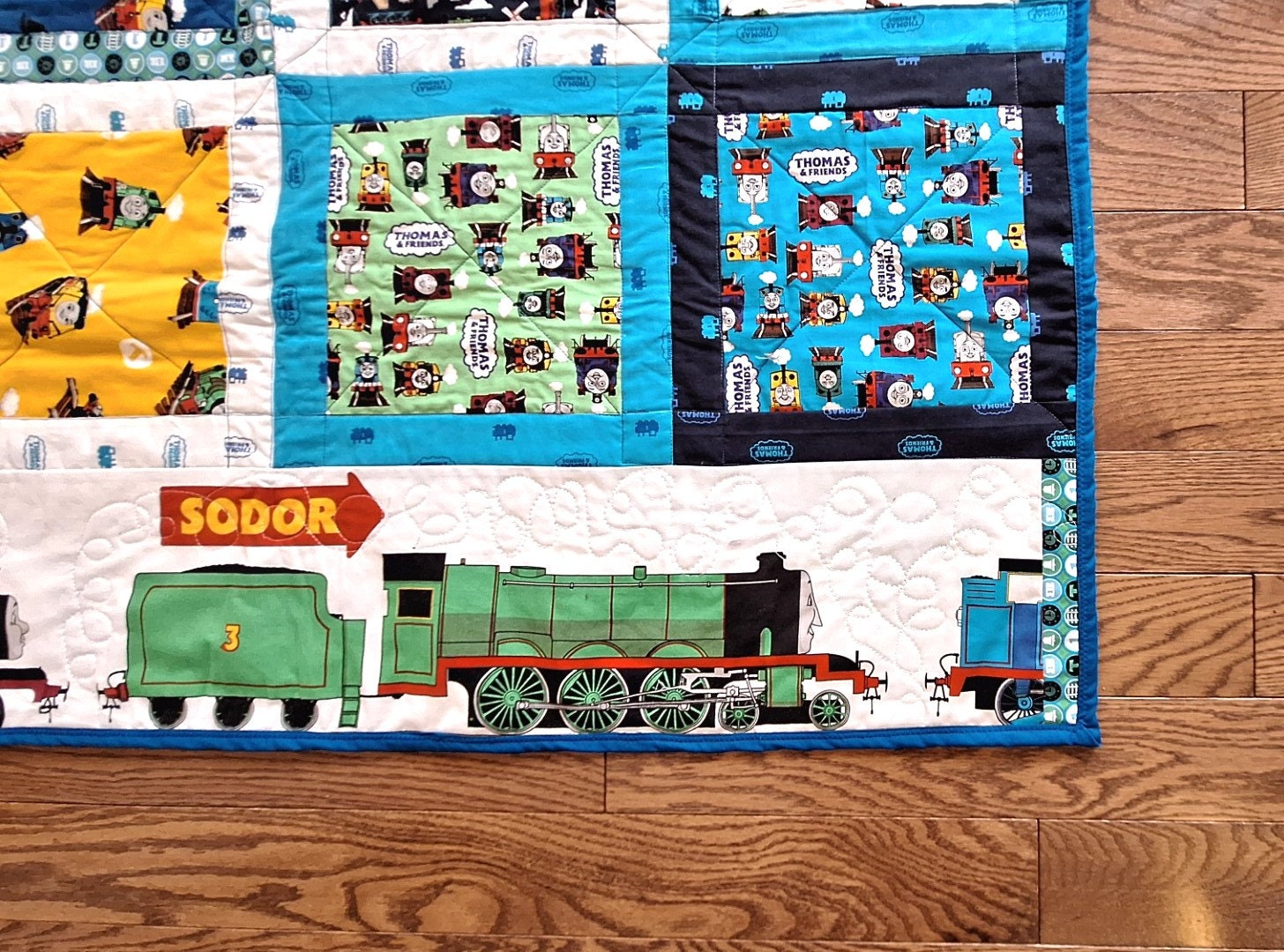 Thomas the Tank Engine Baby Quilt/play Mat Cotton Free Shipping - Etsy