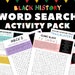 Black History Jeopardy Game Black History Trivia Game Fun Printable ...
