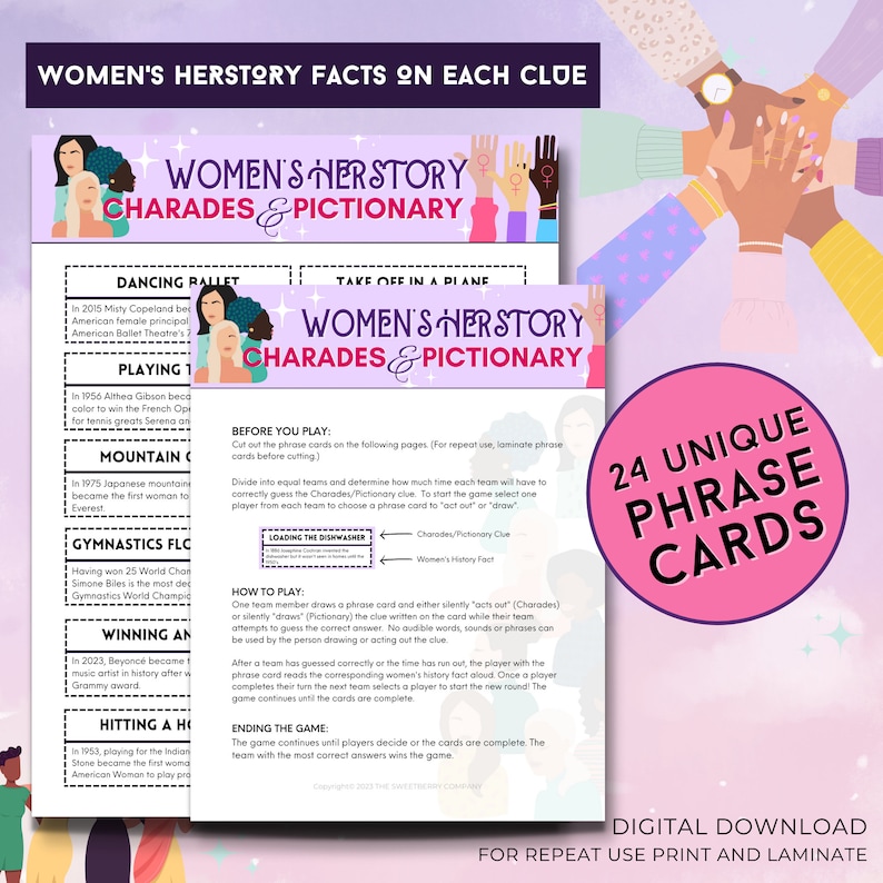 Women's Day Charades/pictionary Game | International Women's Day ...