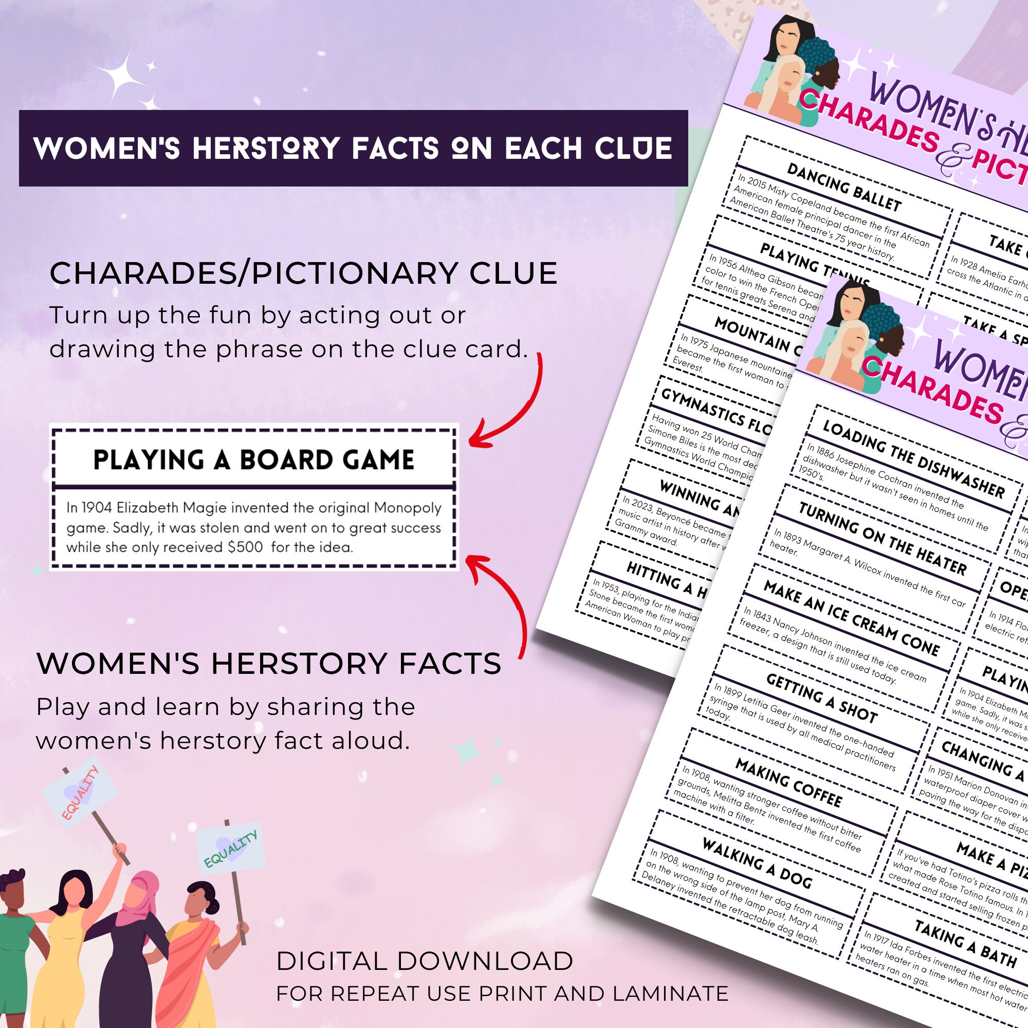 Women's History Activity Bundle | International Women's Day Games ...