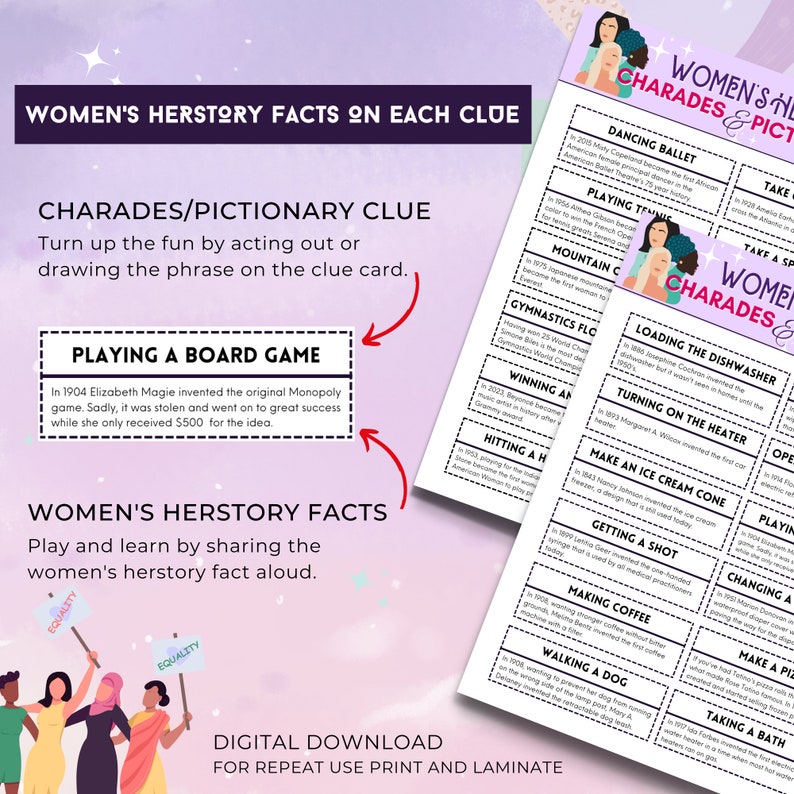 Women's Day Charades/pictionary Game | International Women's Day ...