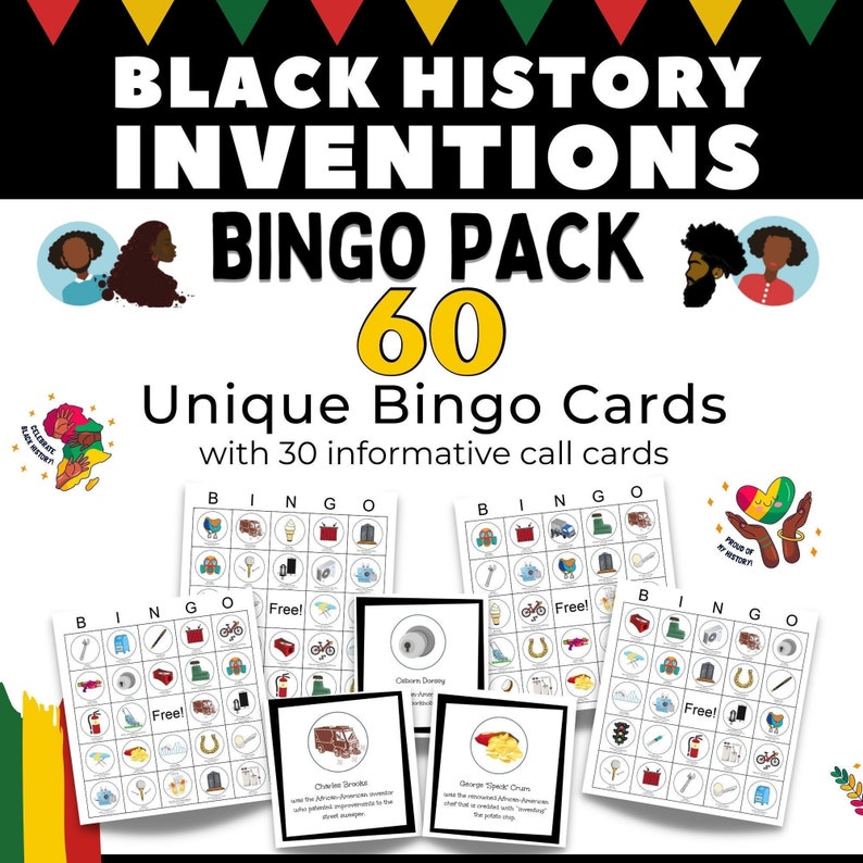 Black History Month - Inventions BINGO - Etsy