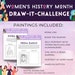 Women's History Draw-it-challenge Activity | International Women's Day ...