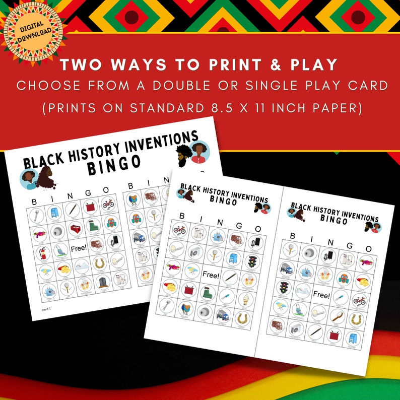 Black History Month - Inventions BINGO - Etsy