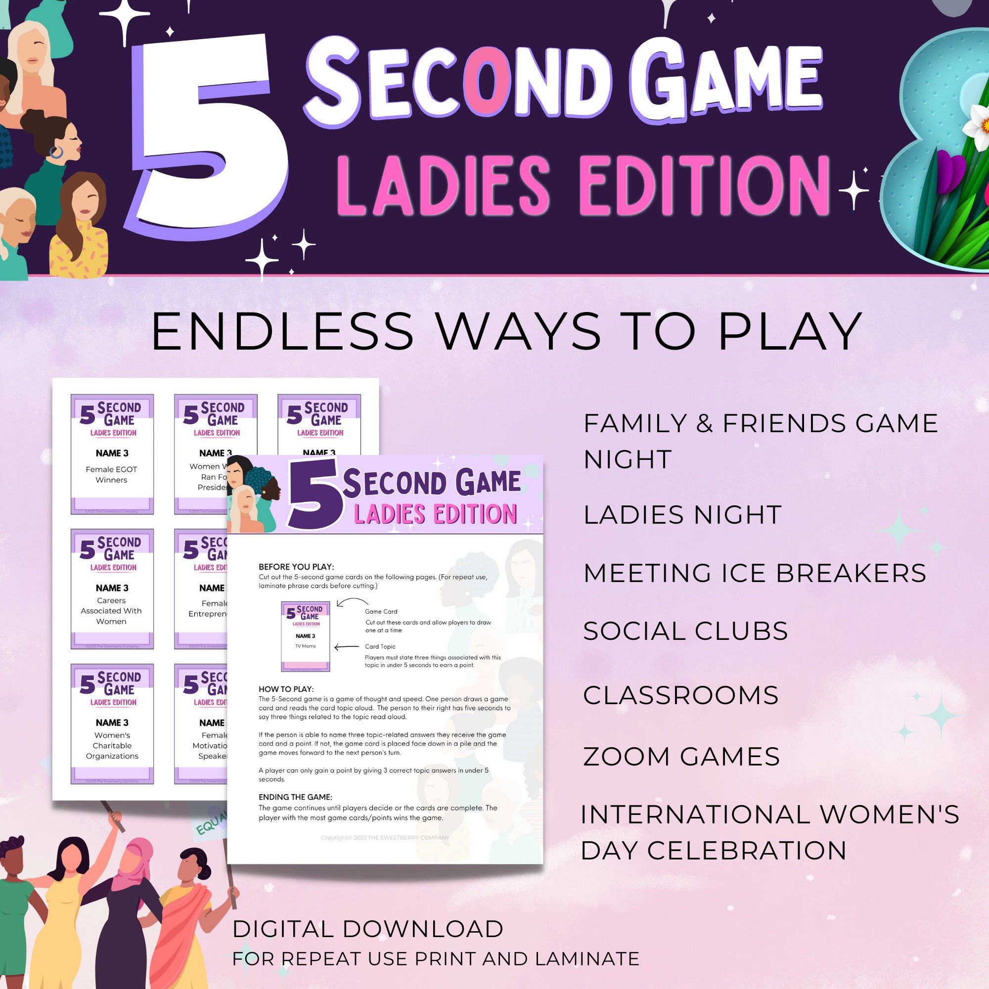 Women's History Activity Bundle | International Women's Day Games ...
