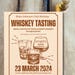 Printable Whiskey Tasting Invitation, Editable Template, Customizable ...