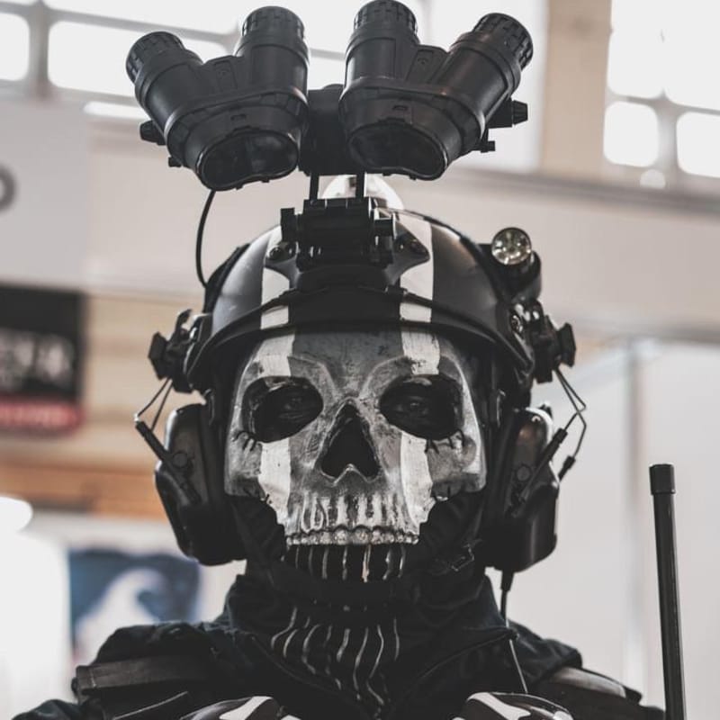 Ghost Operator Helmet - Etsy