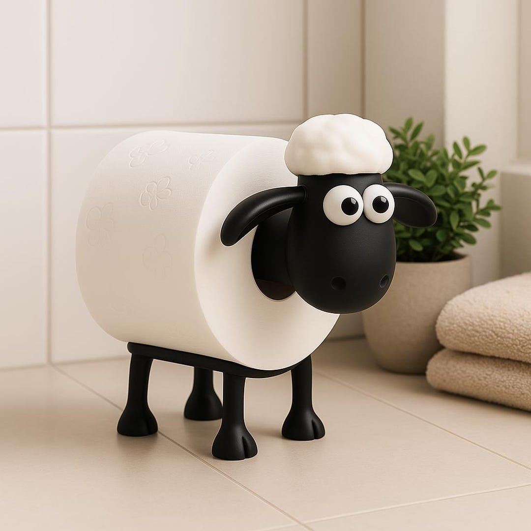 Shaun Sheep Toilet Paper Holder – Cute and Functional Bathroom Decor ...