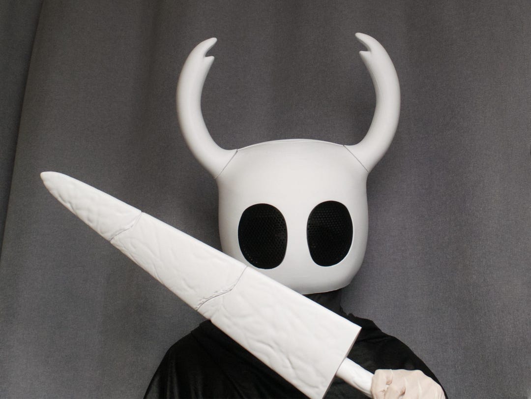 Little Ghost, Knight Cosplay, Mask and Nail Combo, Halloween Mask - Etsy