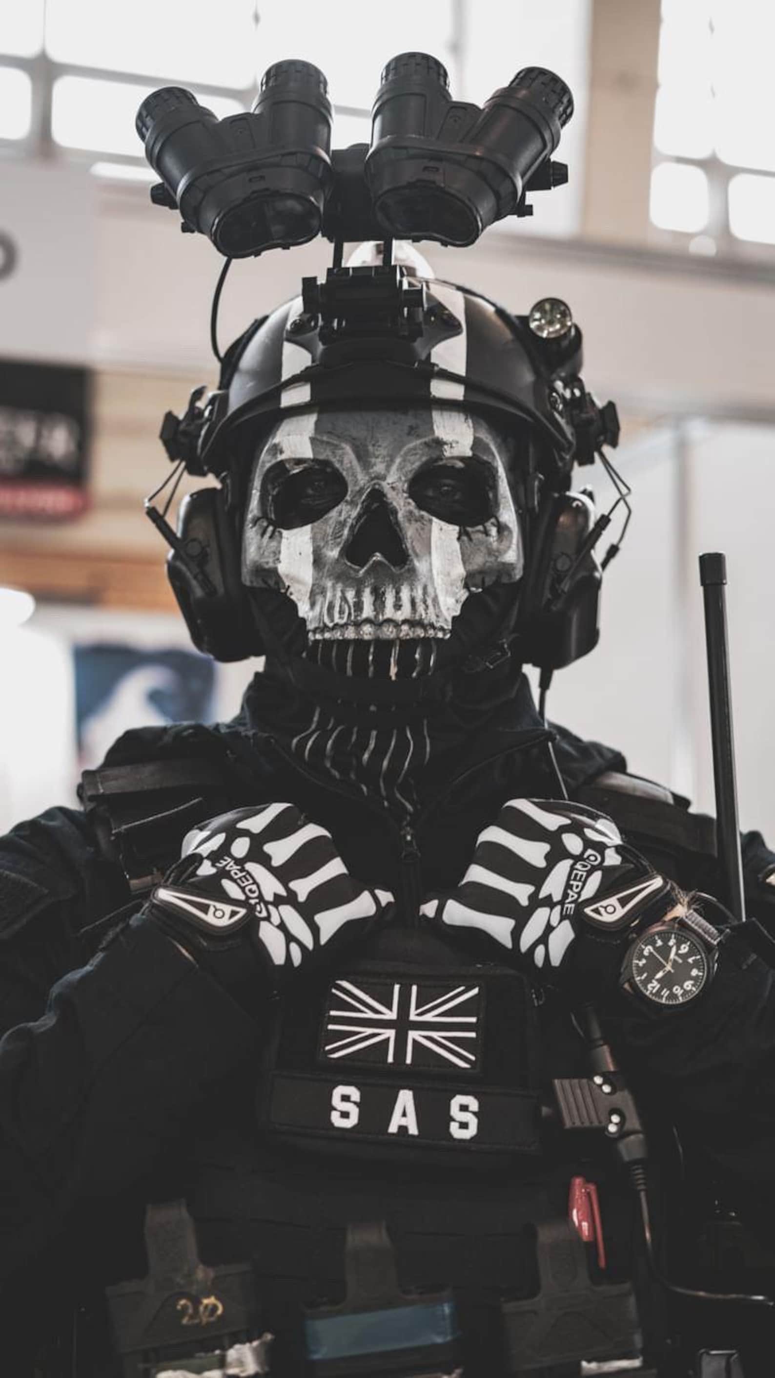 Full Mask of Ghost - Operator Ghost Mask, Airsoft or Cosplay V1 - Etsy