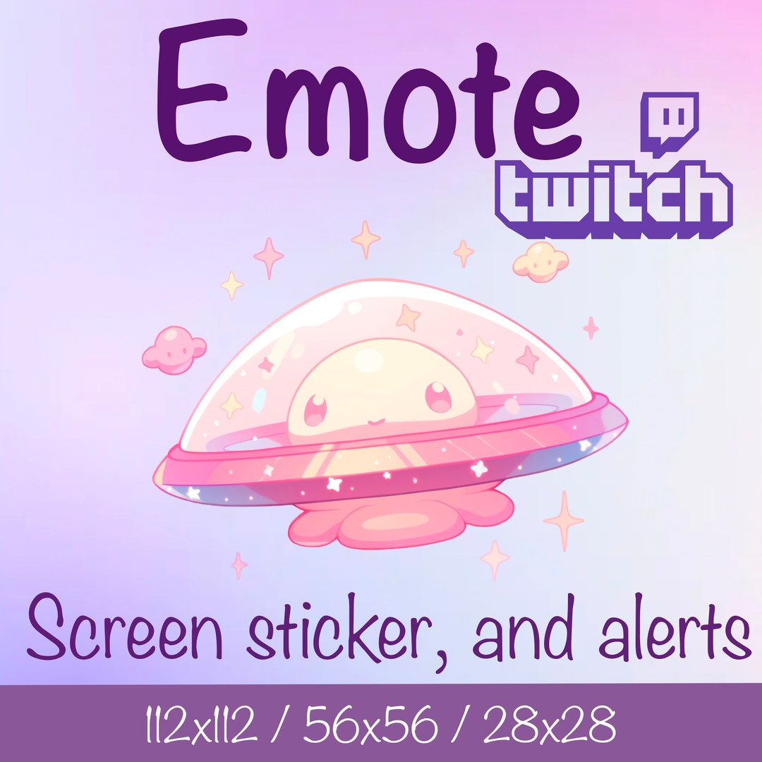 Cute UFO Emote for Twitch - Etsy