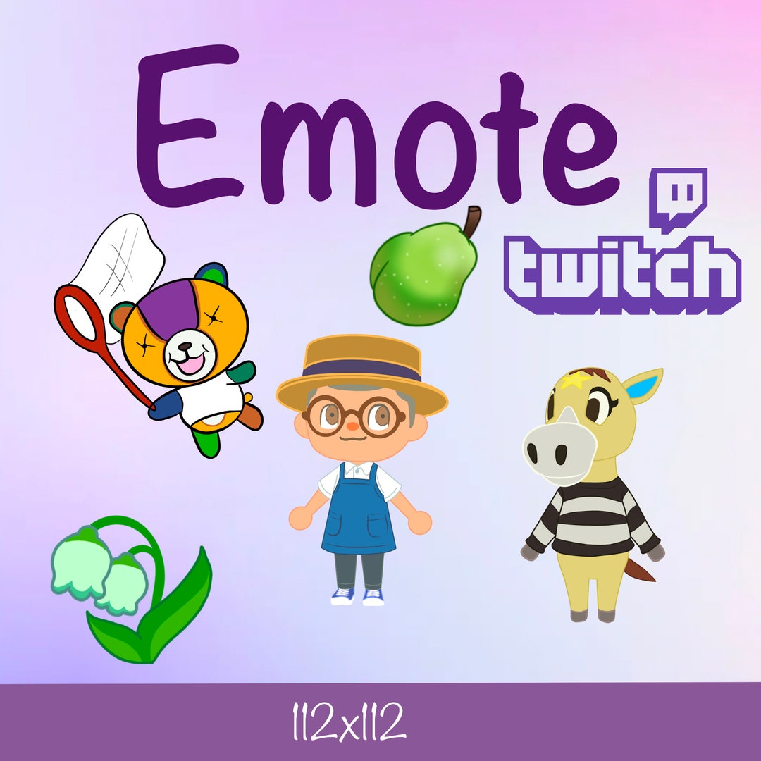 Twitch Emotes, Animal Crossing - Etsy
