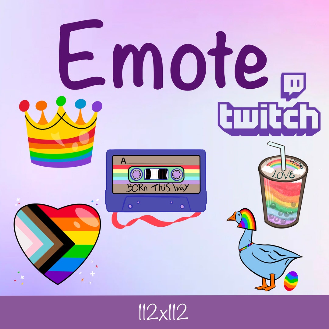 Pride Emotes for Twitch - Etsy