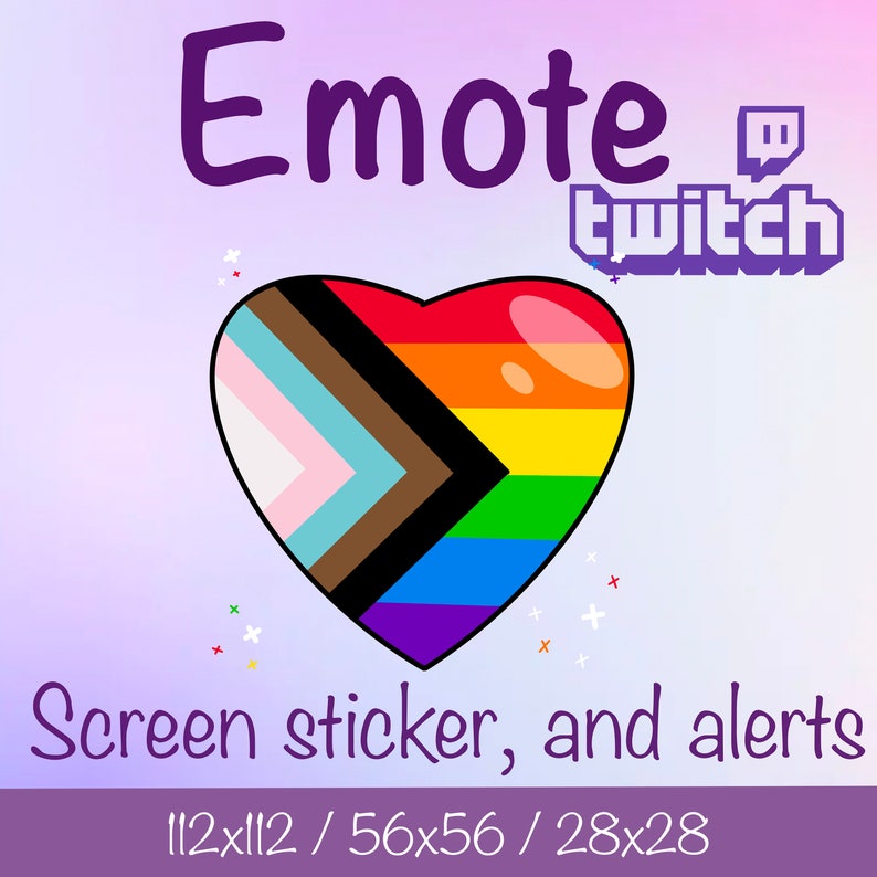 LGBTQIA+ Pride Month Love Emote for Twitch - Etsy