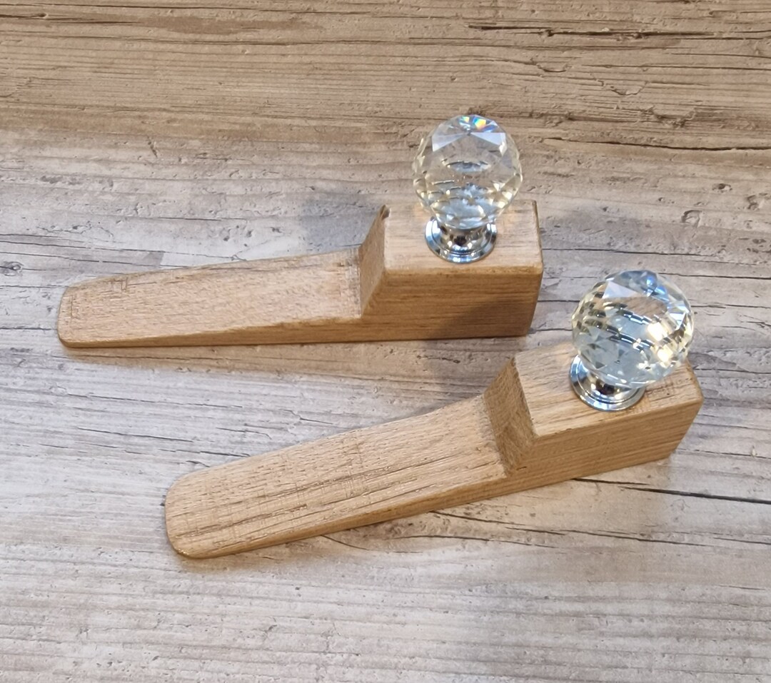 1 Pair of Beautiful Handmade Wooden Solid Oak Door Wedges - Etsy