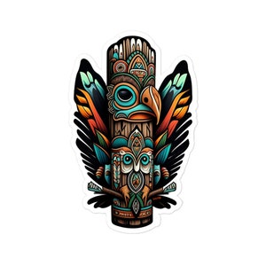 Totem Die Cut Sticker #5 - Etsy