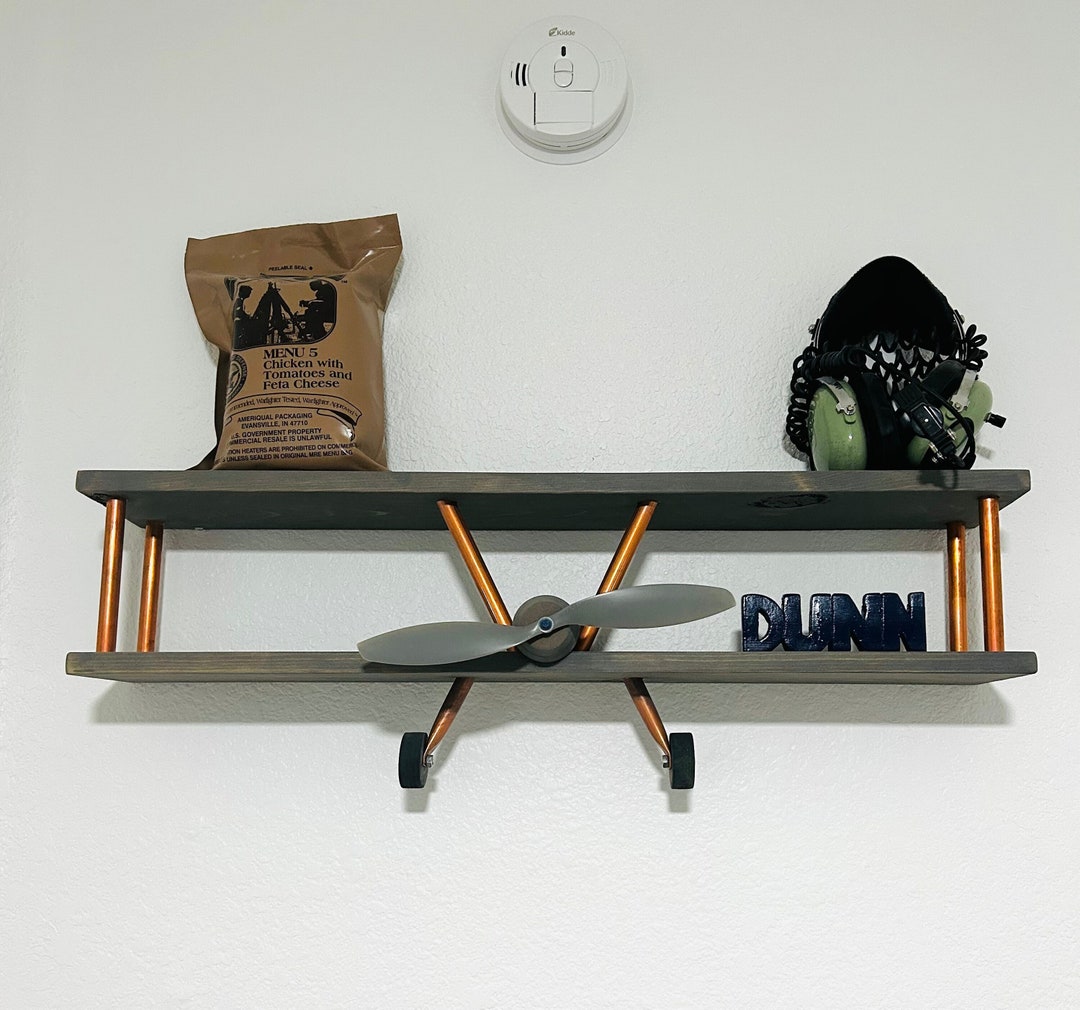 Airplane Shelf Vintage Airplane Shelf Airplane Decor Wood - Etsy