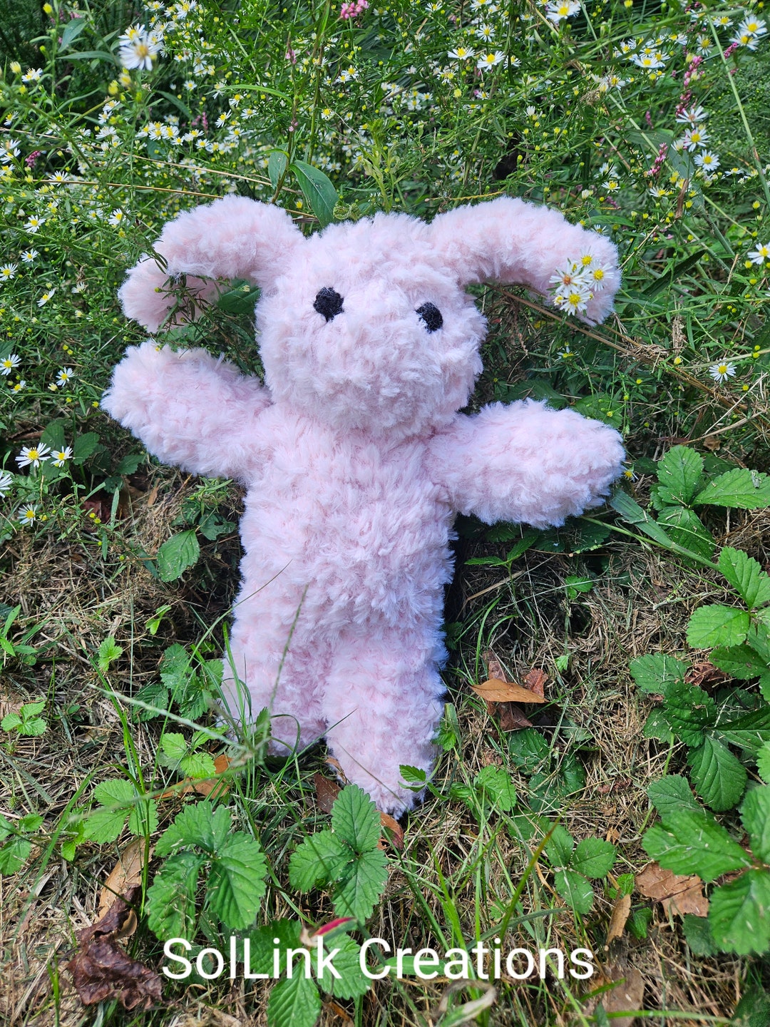 Handmade Fluffy Crochet Bunny - Etsy