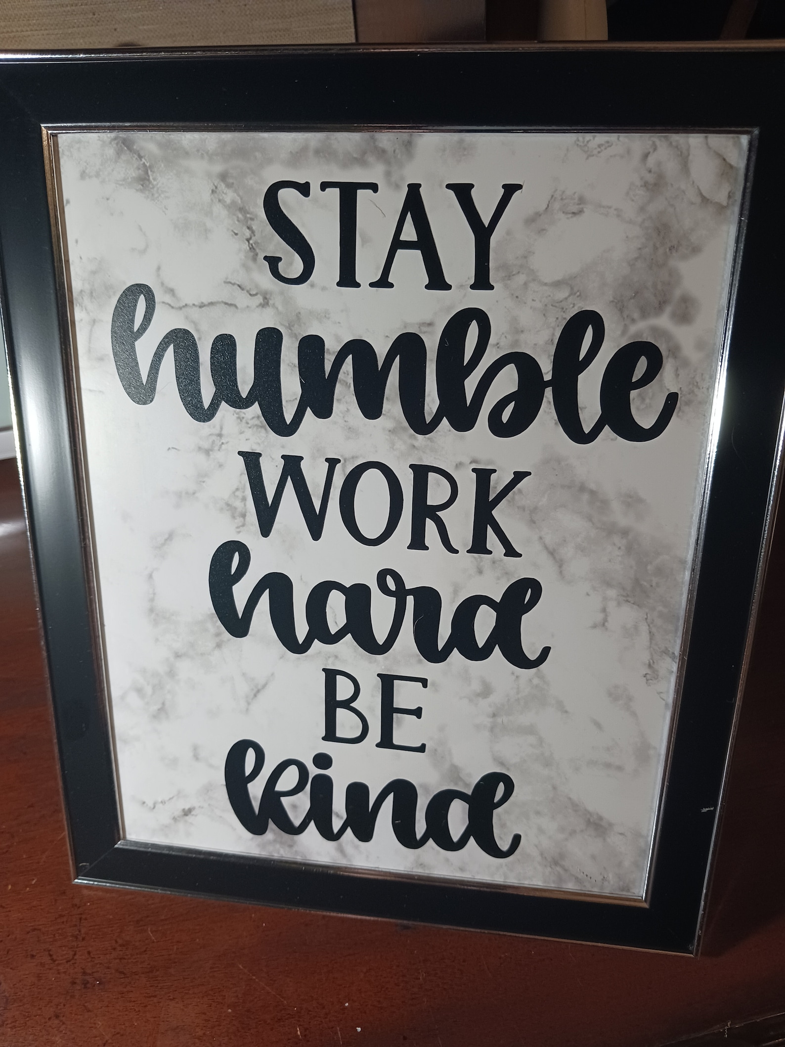 Stay Humble Work Hard Be Kind Sign - Etsy