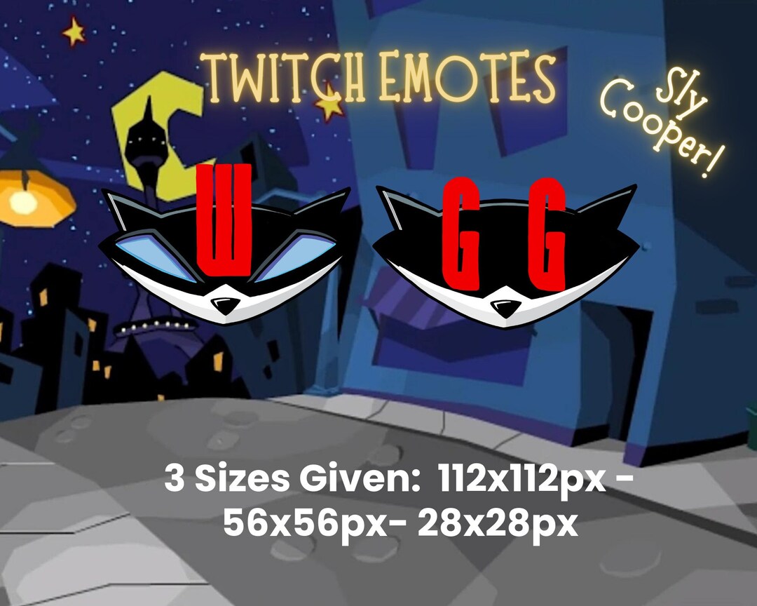 Sly Cooper Bundle Twitch Discord PNG Pack Emote for Stream - Etsy