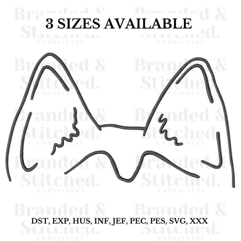 Embroidery Dog Ears | Dog Ears Outline | Husky | Line Art | Tattoo ...