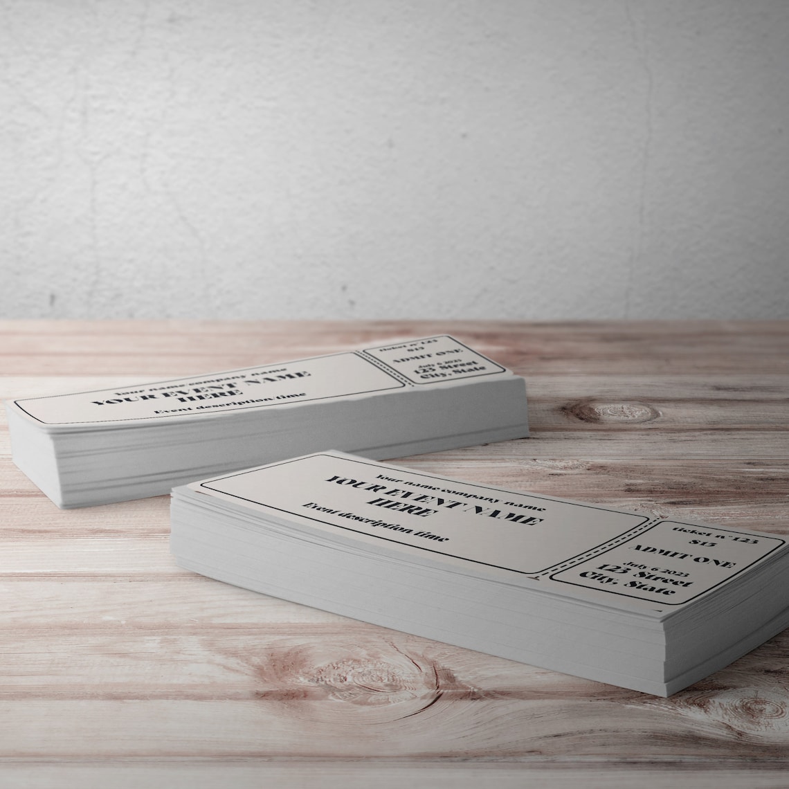 Editable Event Ticket Templates DIY Printables for Every Occasion ...