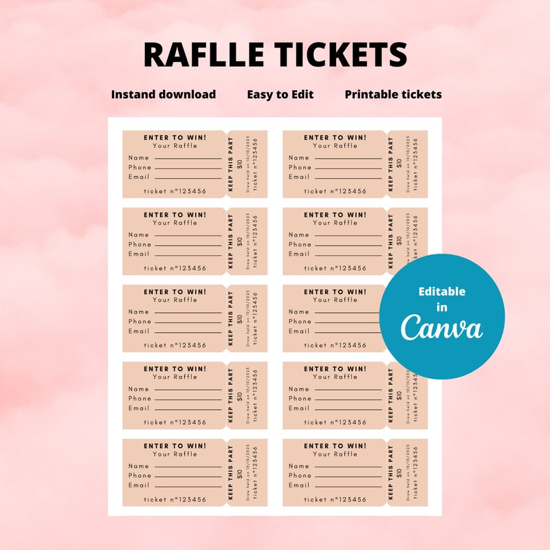 Raffle Tickets - Etsy