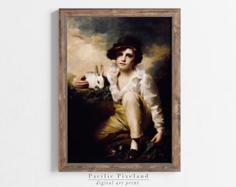 Printable Boy Painting - Etsy