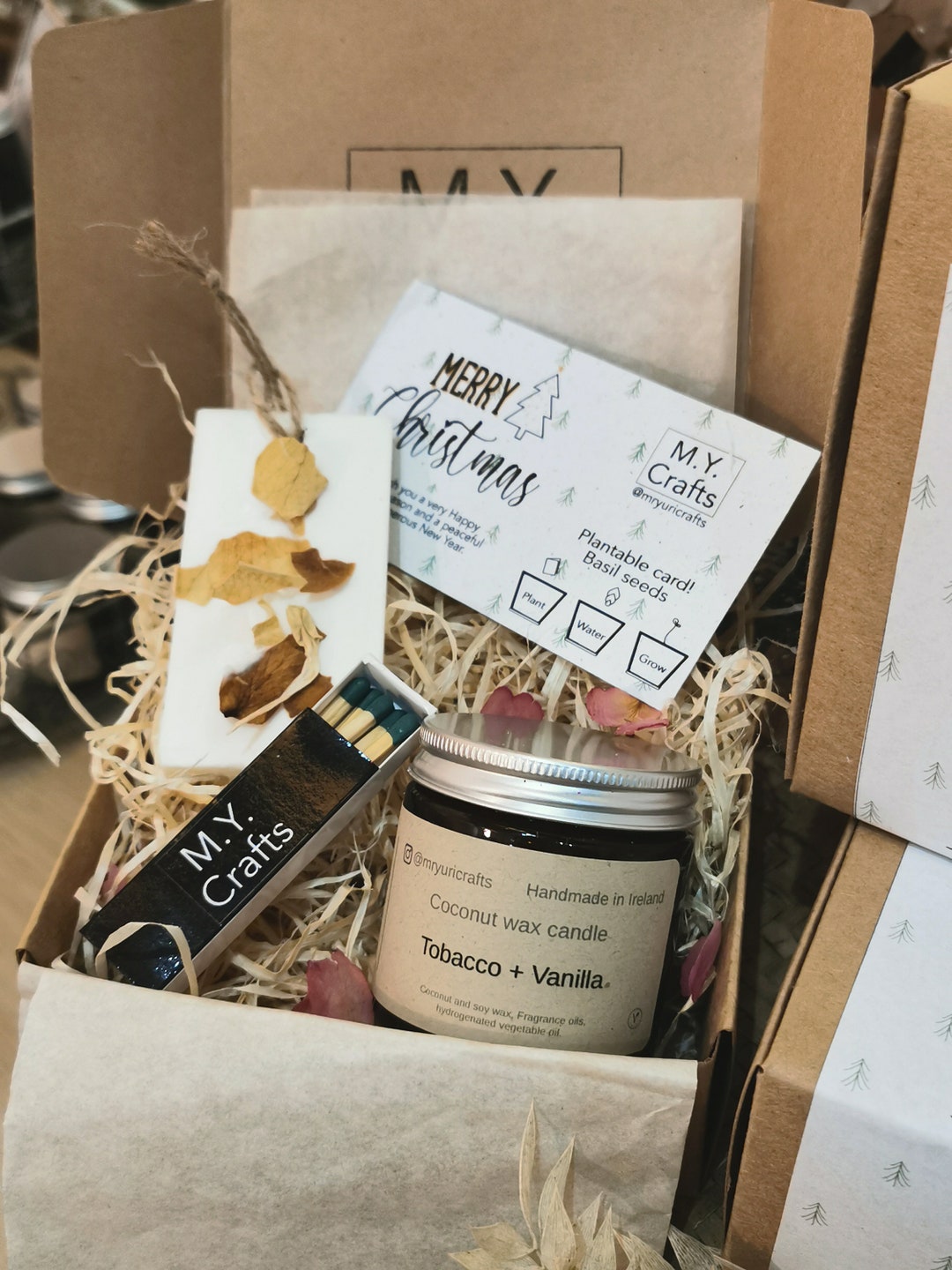 Small Gift Set Wardrobe Hanger 50g Candle M.Y. Crafts Eco Matches ...