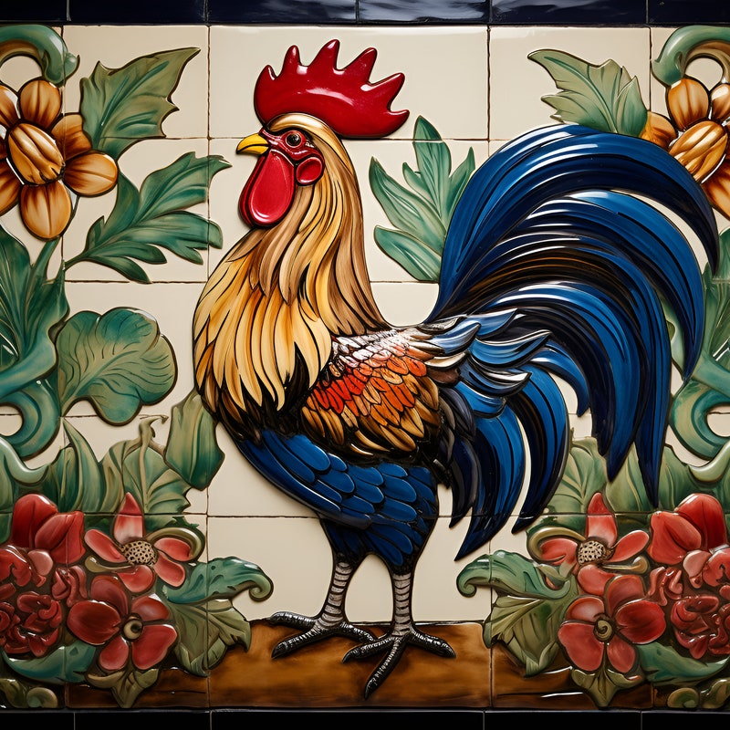 Rooster Tiles - Etsy