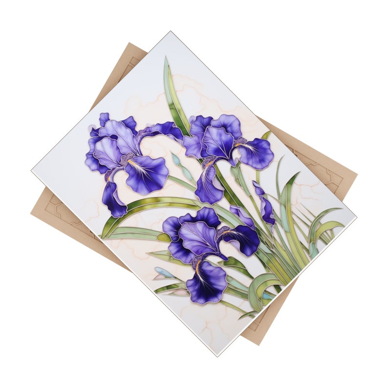 Iris Tiles, Set of 2. Ceramic Irises Tile. - Etsy